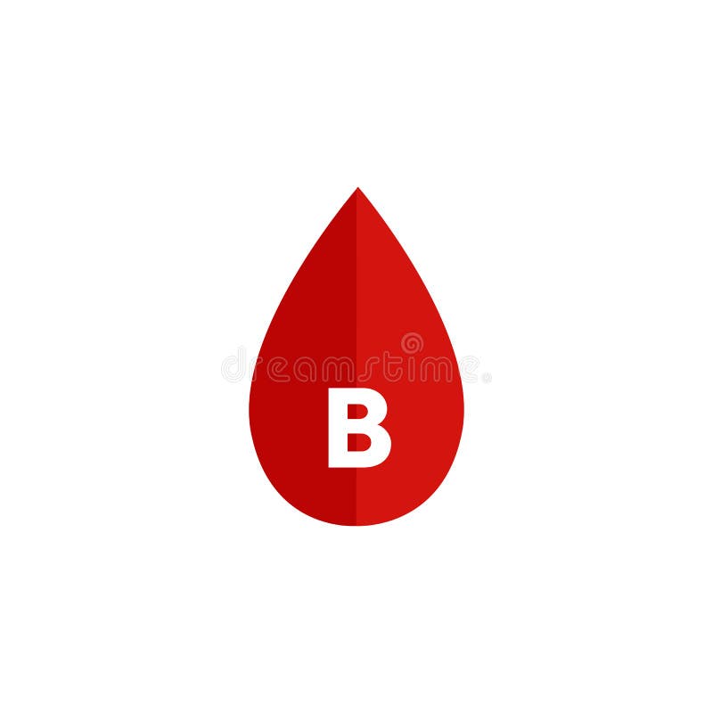 Blood types vector icon stock illustration. Illustration of hospital ...