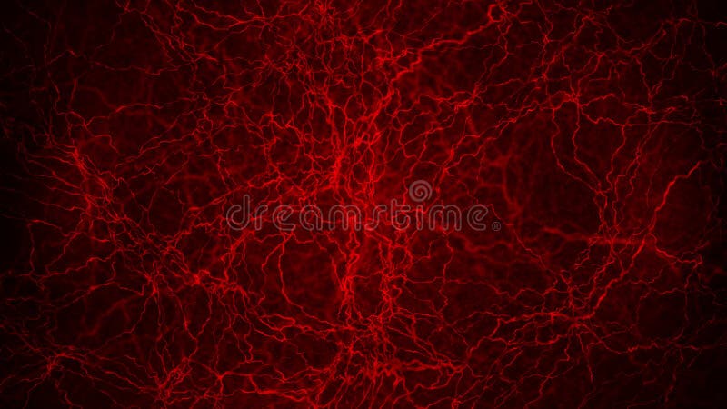 3D Loop Animation of Human Blood Vessel. Red Capillaries. Eye Blood on ...