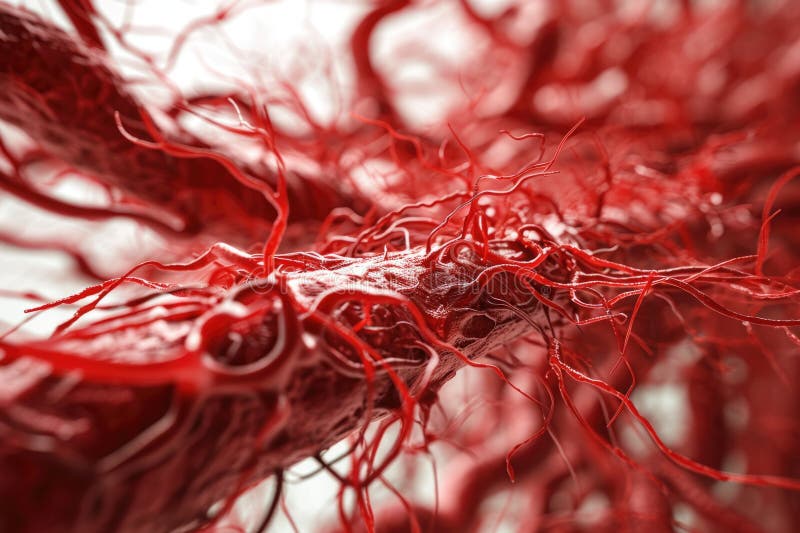 Blood Vessel Microscopic Close-up Stock Image - Image of healthy ...