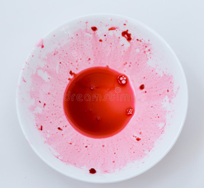 Blood on a white plate stock photo. Image of aggression - 78869840