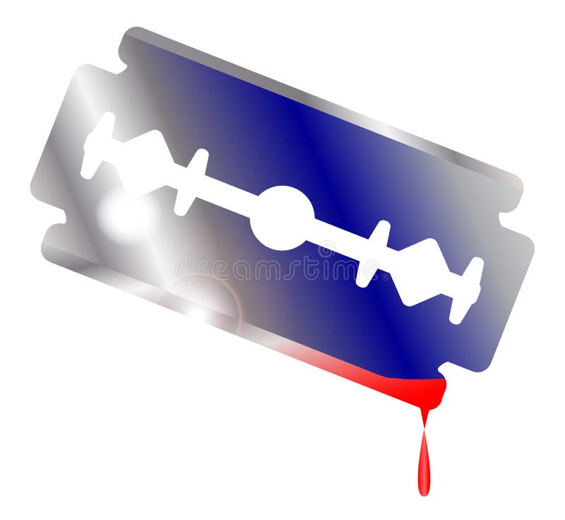 Razor Blade Blood Stock Illustrations – 191 Razor Blade Blood Stock ...