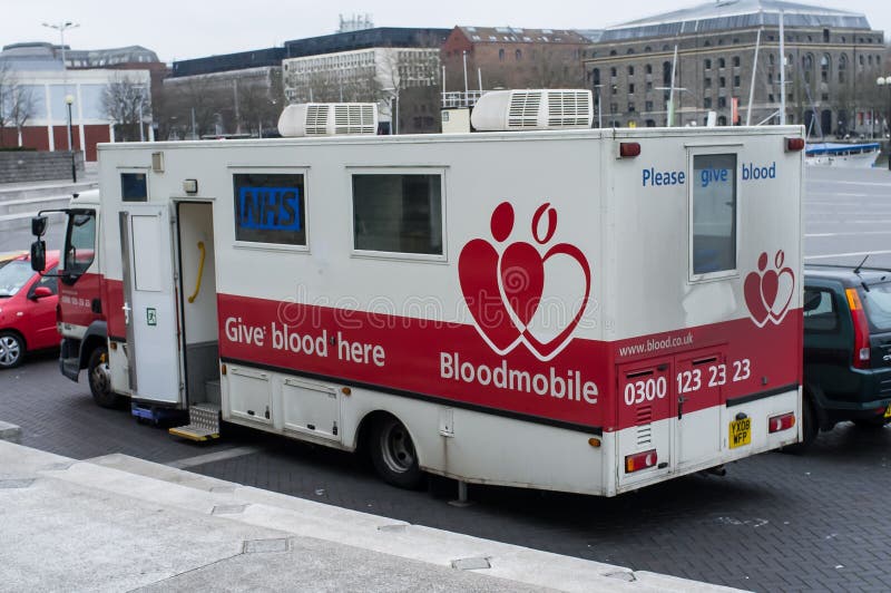 Bloodmobile editorial stock photo. Image of national - 29487743