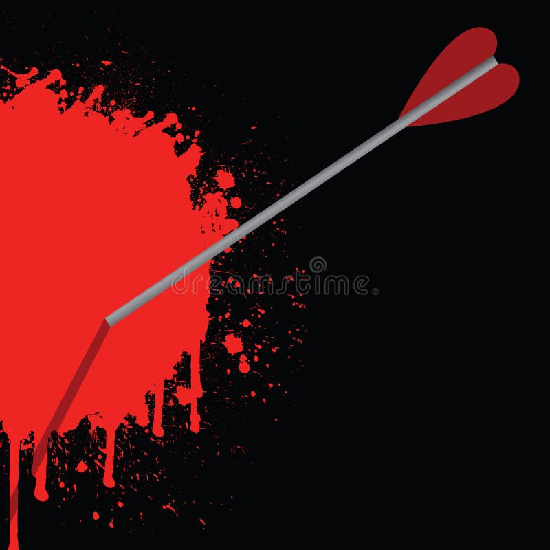 Bloody arrow stock vector. Illustration of champion, target - 8946569