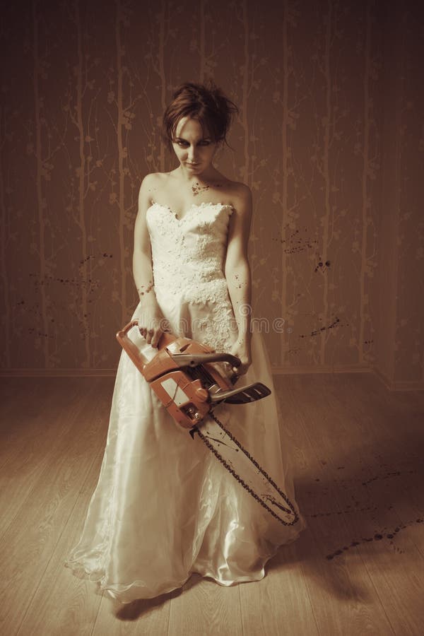 Bloody bride stock image. Image of fiancee, blood, danger - 27783443