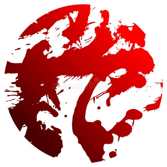 Bloody circle stock vector. Illustration of pattern, liquid - 79665087