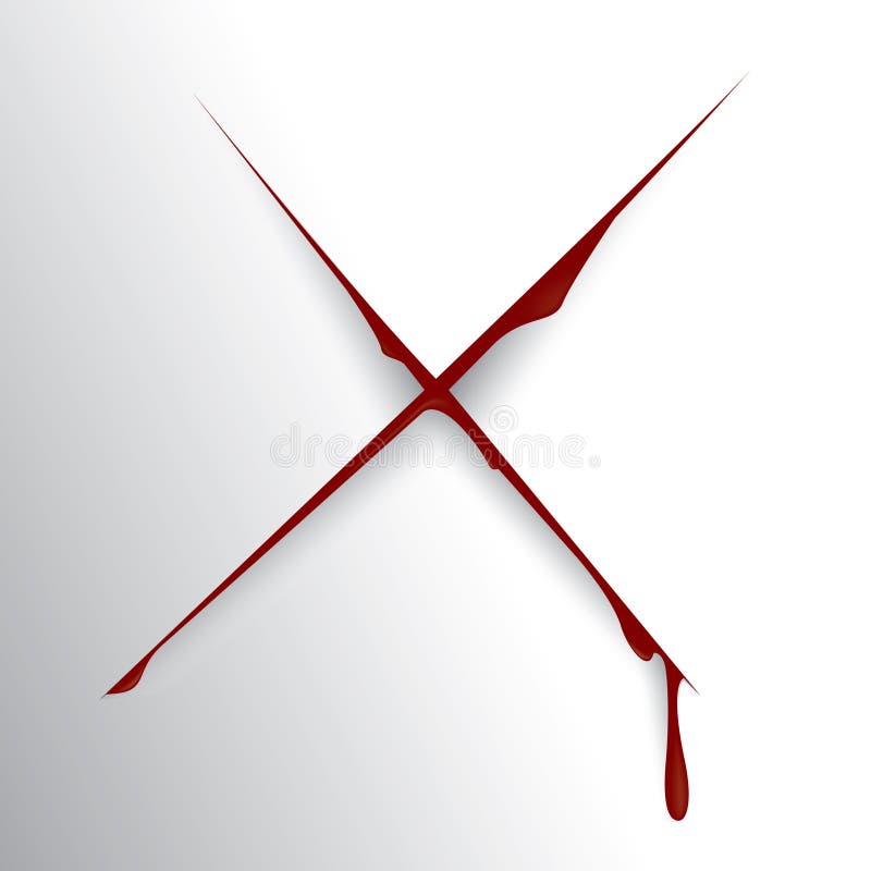 Bloody Cut Wound. Vector Illustration Decorative Background Design ...