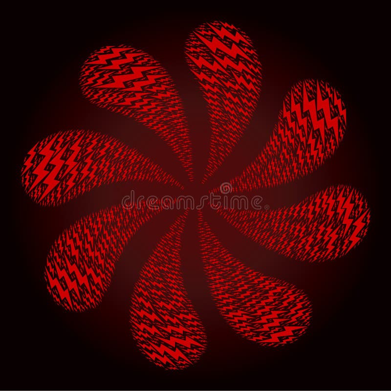 Bloody Electrical Bolt Icon Curl Turbine Stock Vector - Illustration of ...