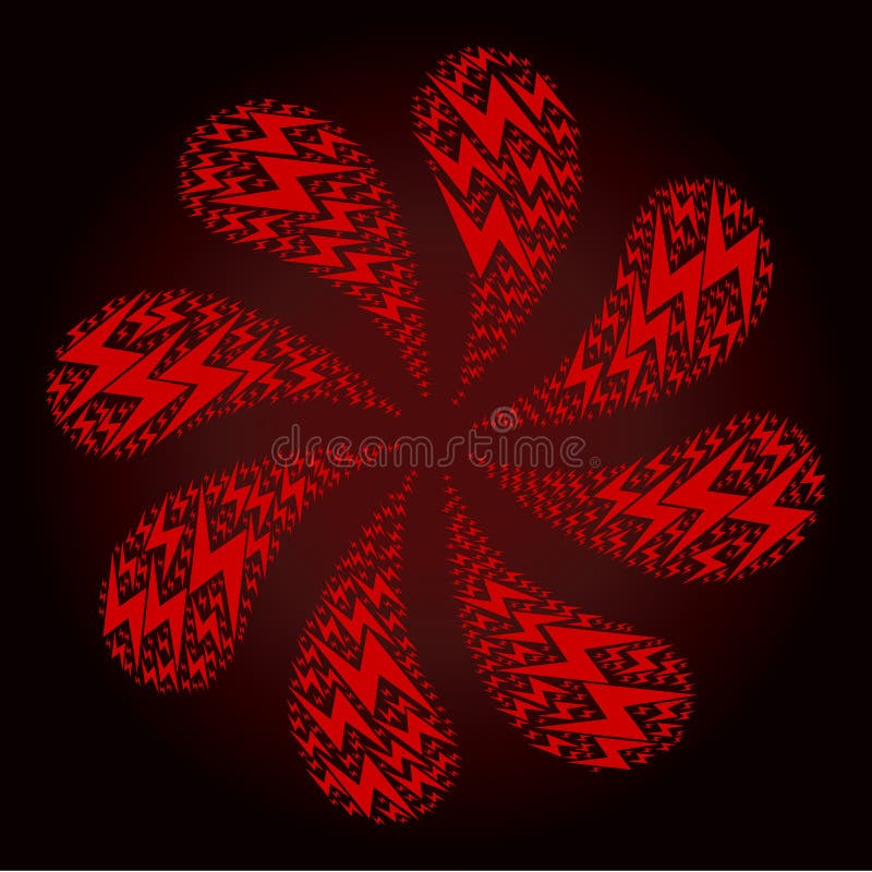 Bloody Electrical Hazard Icon Twirl Flower Stock Vector - Illustration ...