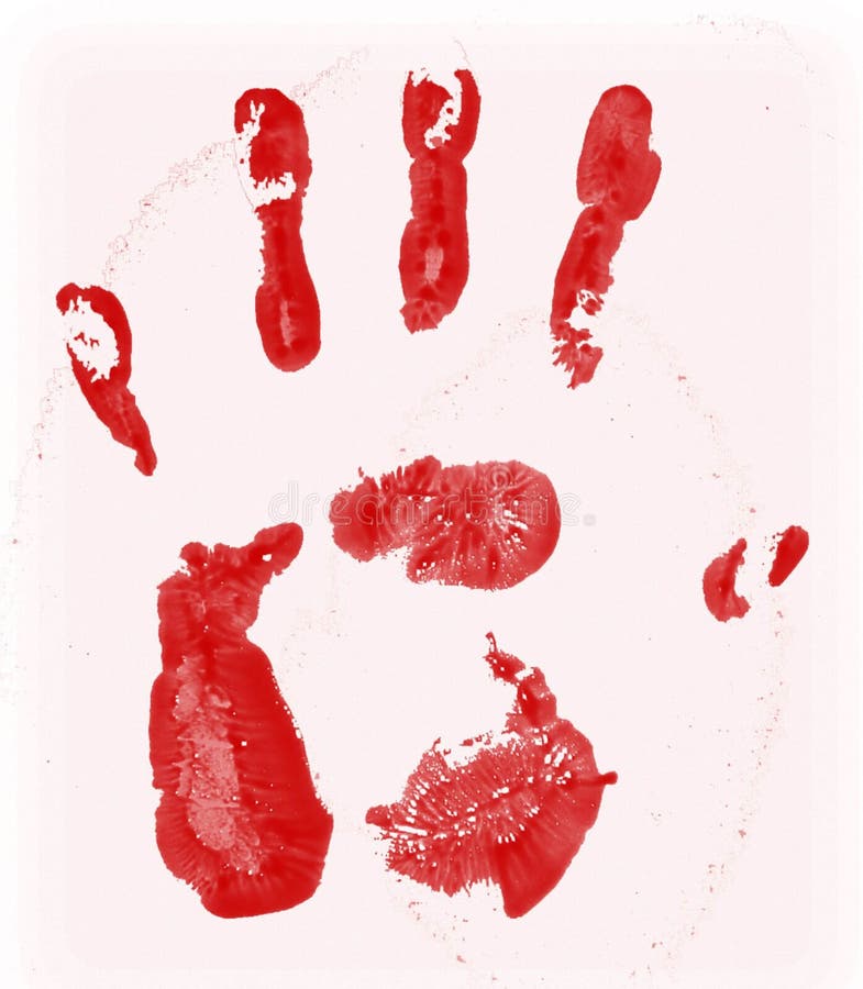 Bloody hand print stock illustration. Illustration of bloody - 473491