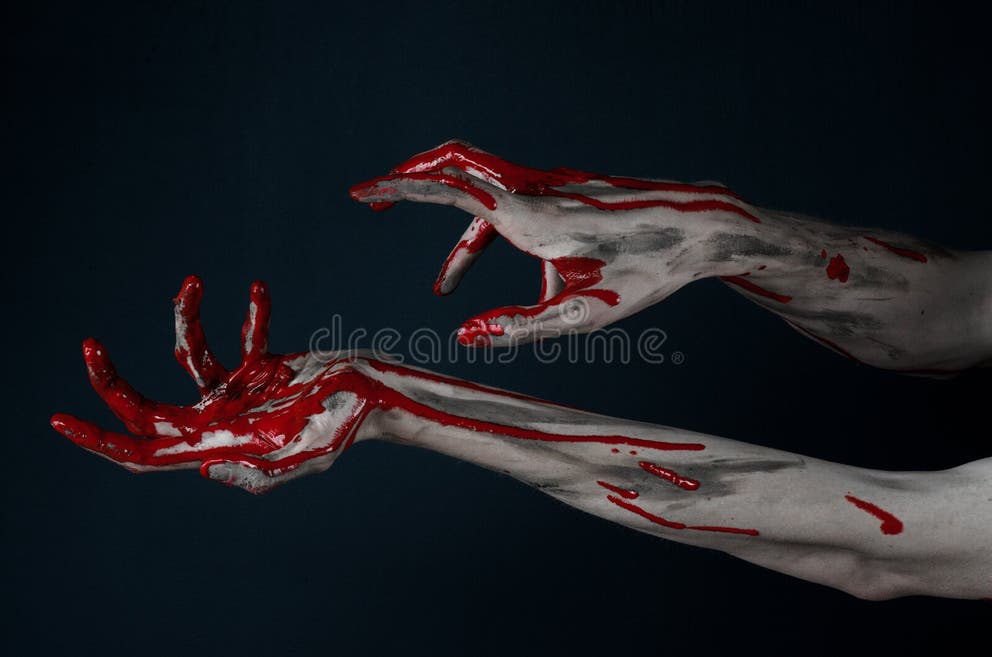 Bloody hand zombie demon stock photo. Image of hand, black - 44050448