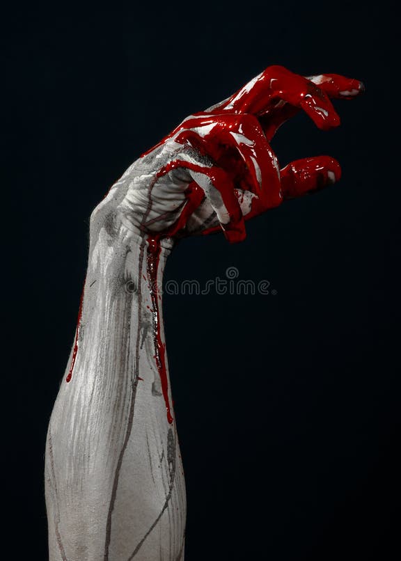 Bloody hand zombie demon stock image. Image of imagine - 44052579