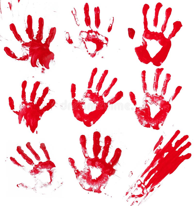 Bloody Hands stock photo. Image of hand, handprint, blob - 23837244
