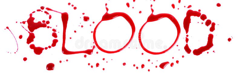 Bloody letters blood stock photo. Image of lettering - 34683076