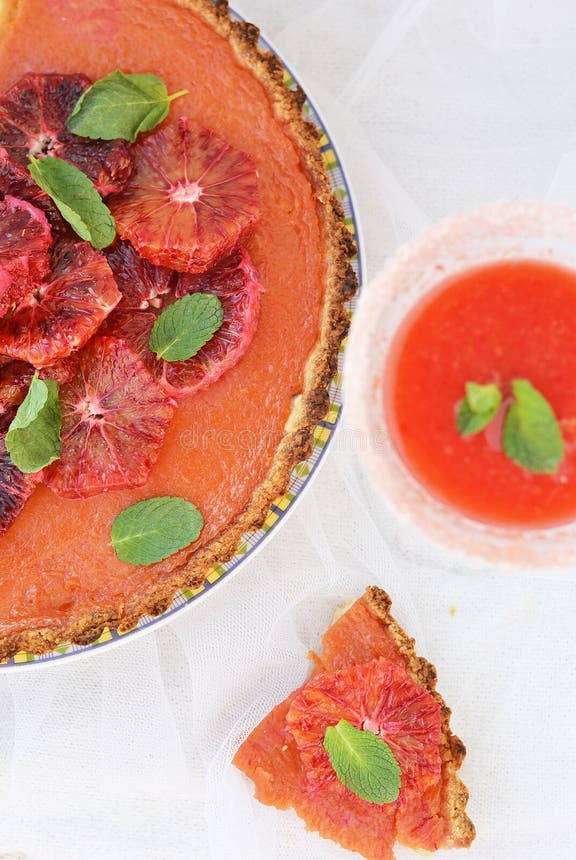 Bloody orange pie stock image. Image of pastry, tart - 29172523