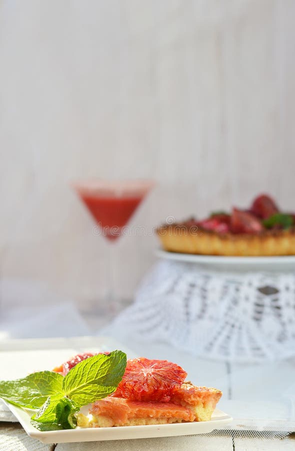 Bloody orange pie stock image. Image of food, citrus - 29237259