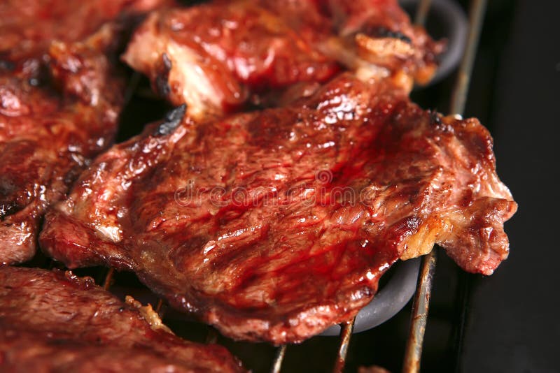 Bloody ripe meat steak stock photo. Image of cooking, meat - 8602164