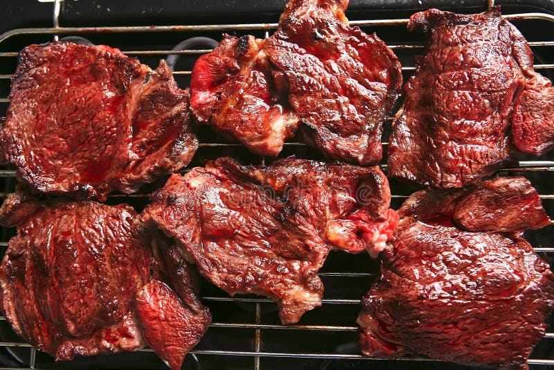 Bloody ripe meat steak stock photo. Image of cooking, meat - 8602164