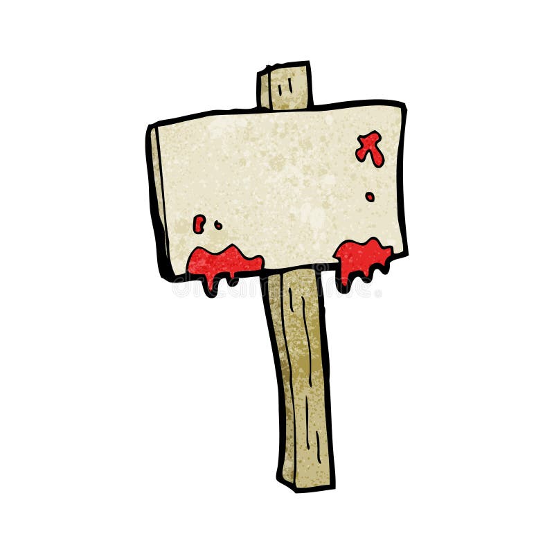 Bloody sign cartoon stock vector. Illustration of bloody - 38071613