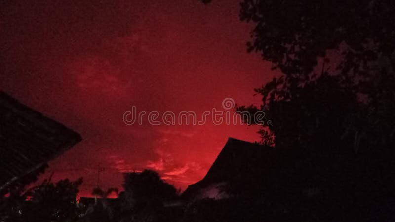 Bloody Sky in Java stock photo. Image of screenshot - 262772480
