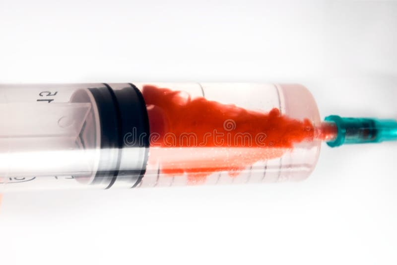 Bloody syringe stock photo. Image of dirty, blood, needle - 29087008