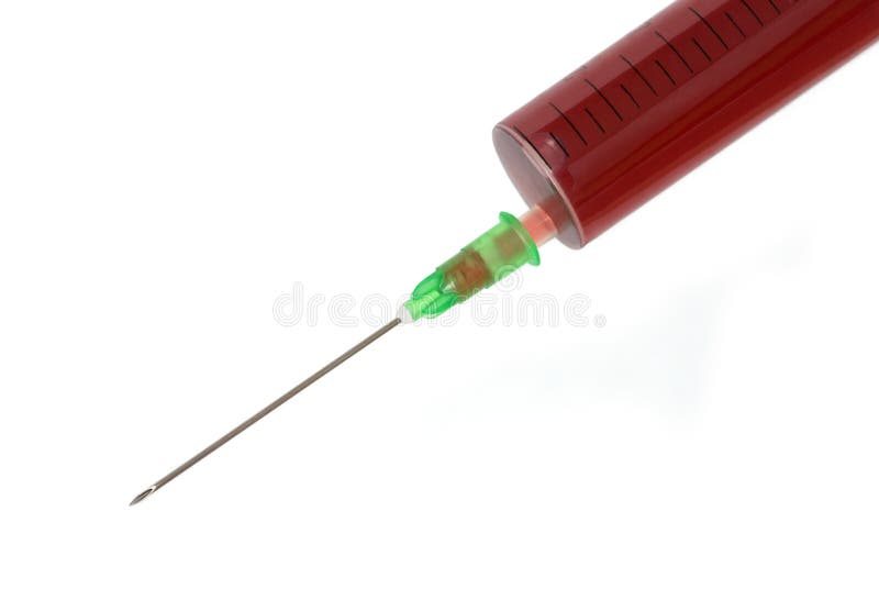 Bloody syringe stock image. Image of medical, laboratory - 5551415