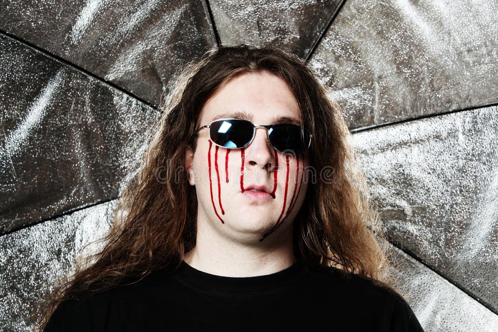 Bloody tears stock image. Image of silver, bizare, agony - 39658379