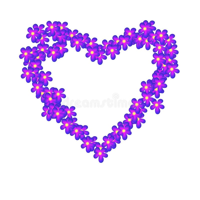 Blooming heart stock illustration. Illustration of abstract - 8046604