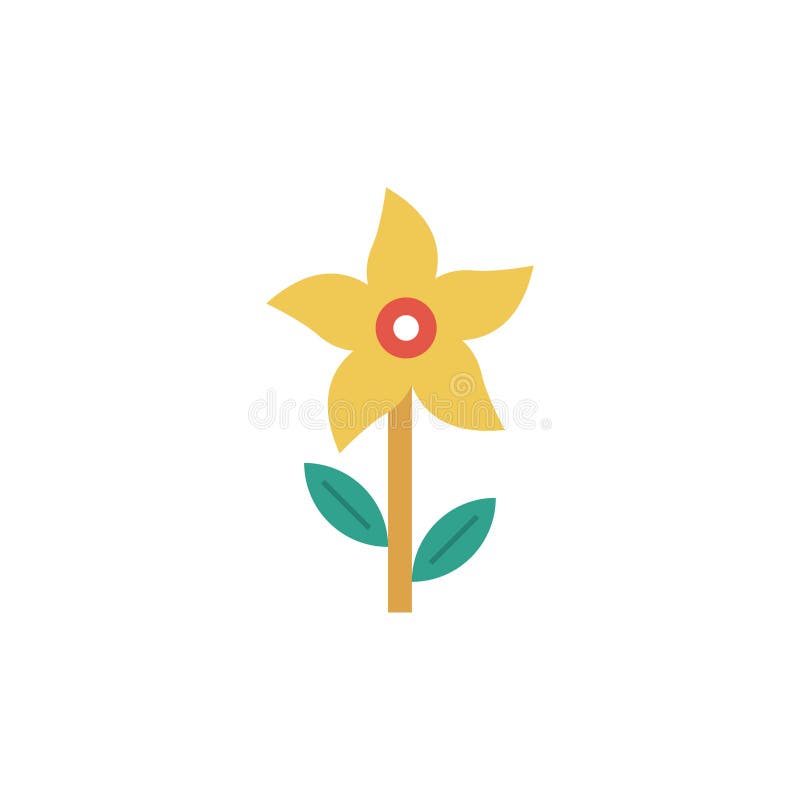 Bloom Reception Vector Flat Icon Stock Vector - Illustration of natural ...