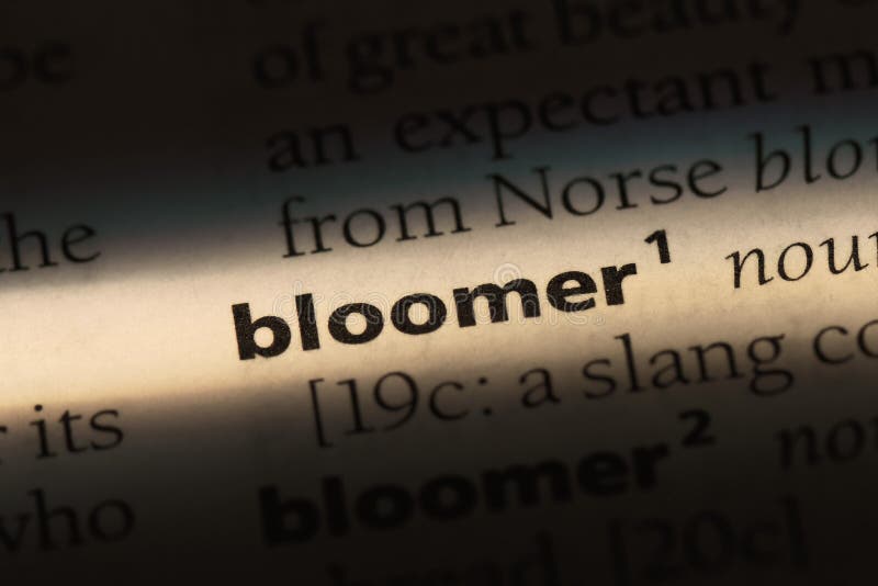 Bloomer stock image. Image of isolated, definition, word - 114411255
