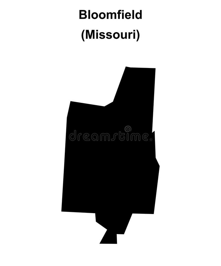 Bloomfield outline map stock illustration. Illustration of bloomfield ...