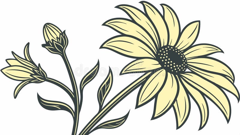 Blooming Daisy Flower, Simplicity and Natural Beauty, Vector Design ...