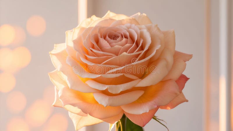 Blooming in the Golden Hour a Roses Serene Beauty Stock Photo - Image ...