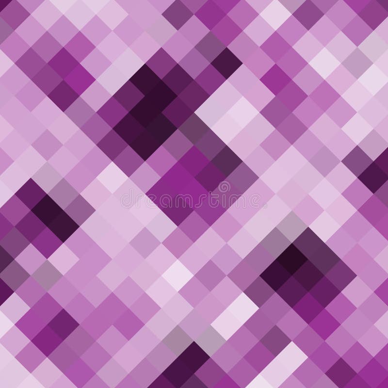 Blooming Pixel Template. Blue and Purple Pixel Background. Vector ...