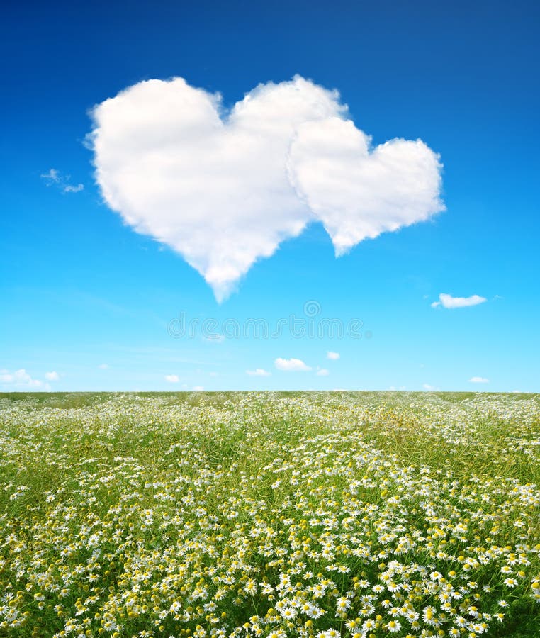 Heart shaped clouds stock photo. Image of heart, heartshaped - 3381252
