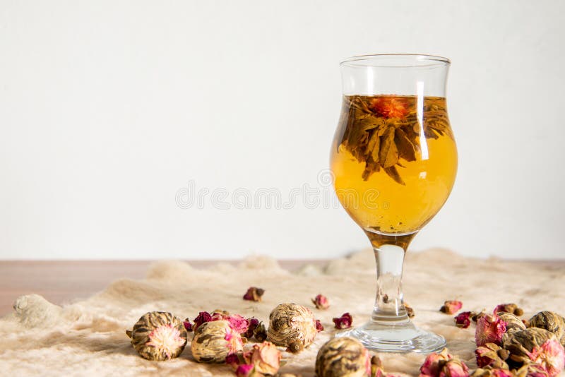 Blooming Tea Ball Flower stock image. Image of design - 197685733
