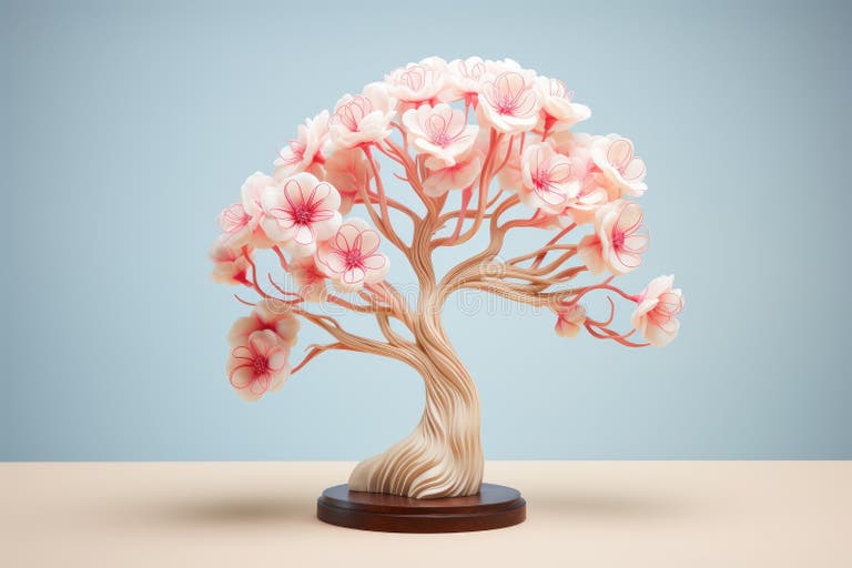 Blooming Tree Model in Form of Human Brain Stock Photo - Image of brain ...