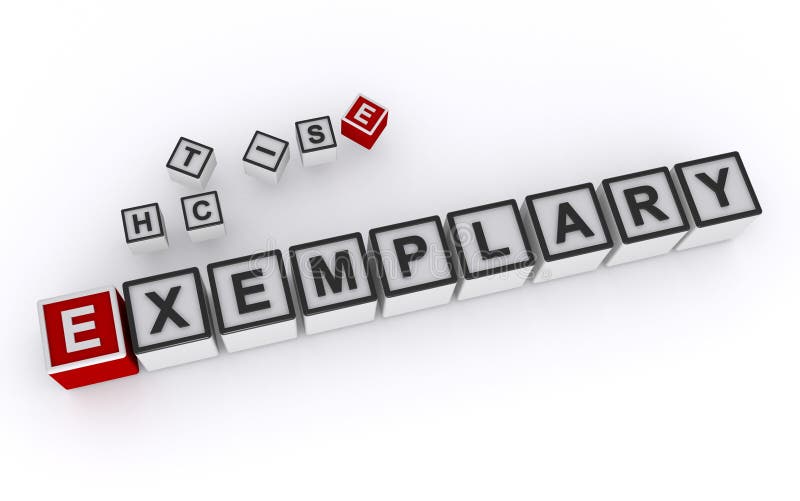 Bloque De Palabras Ejemplar En Blanco Stock de ilustración ...