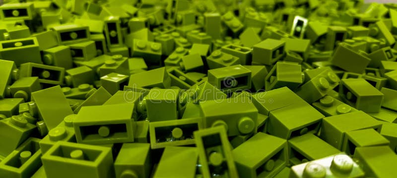 Bloque Lego De Edificio Verde Imagen de archivo - Imagen de fondo ...