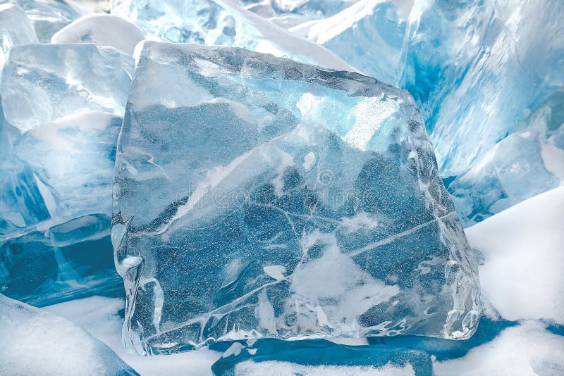 Textura Azul Cristalina Abstracta Del Hielo, Modelo Escarchado Del ...