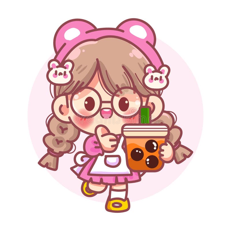 Blossom in Pink Cartoon Vector Illustration Stock Illustration ...