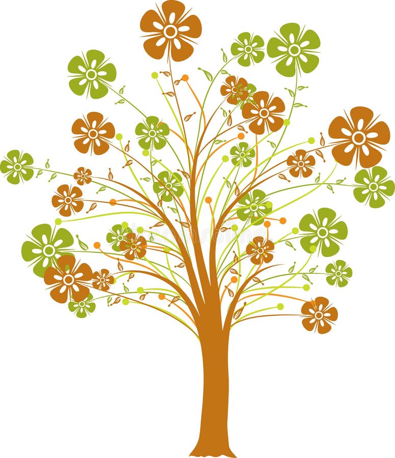 Decorative tree stock vector. Illustration of cartouche - 22517361