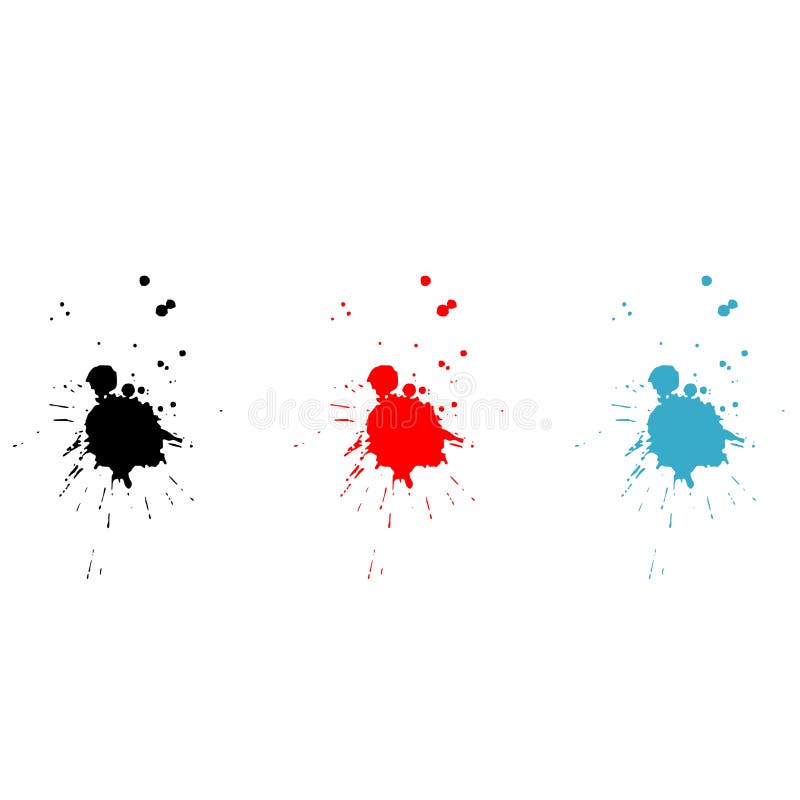 Blot Shapes in Different Colors Stock Vector - Illustration of vector ...