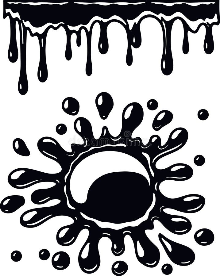 Blots, Drops - Sticker for Car Isolated on White Stock Vector ...