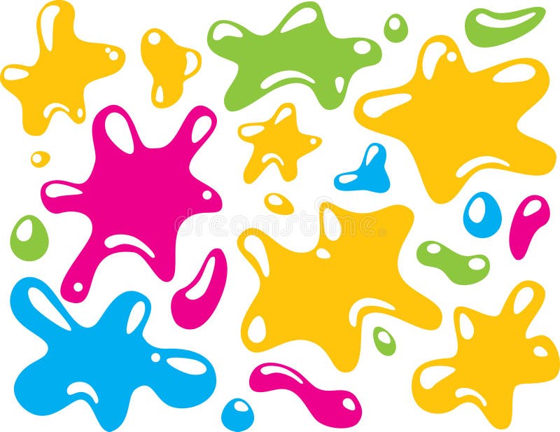 Colourful splashes stock vector. Illustration of drawing - 15326225