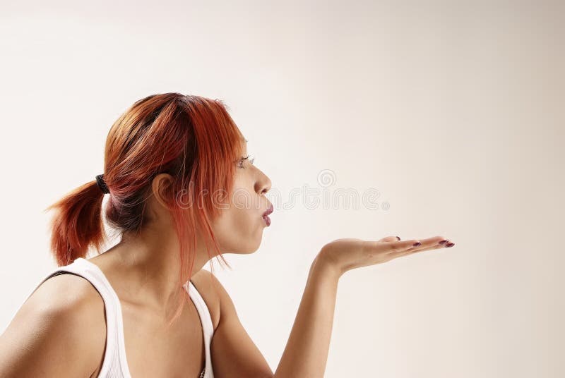 Blow stock image. Image of affection, blow, femininity - 6464839