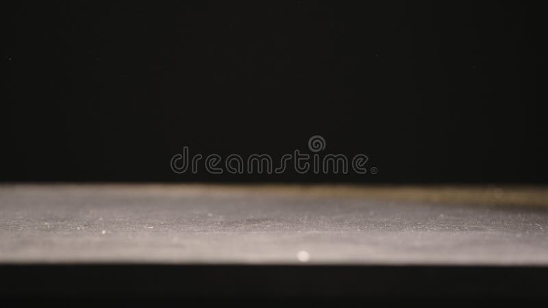 Blow Dust from Wood Table Backlit by Sun Stock Image - Image of work ...