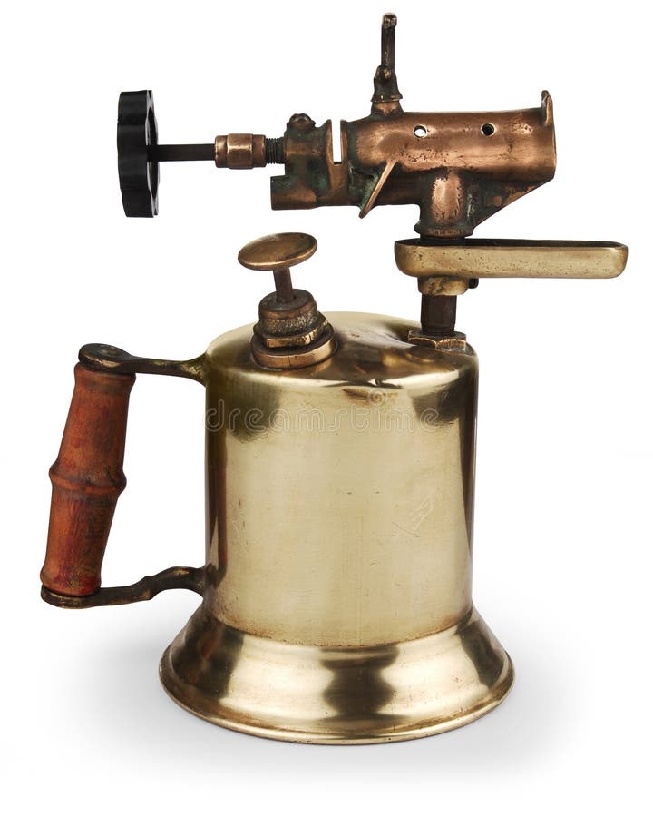 Antique Brass-plated Kerosene Blow Torch Stock Photo - Image of antique ...