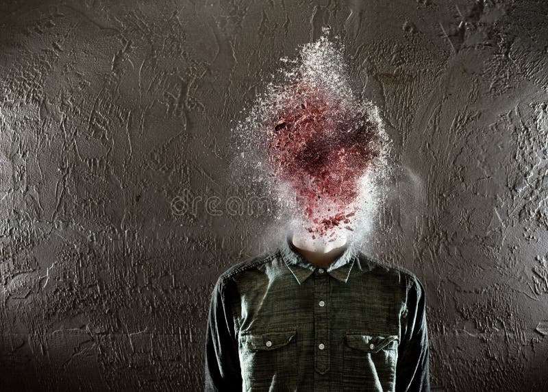 Blow Your Mind - Exploding Head Stock Photo - Image of fury, destruct ...