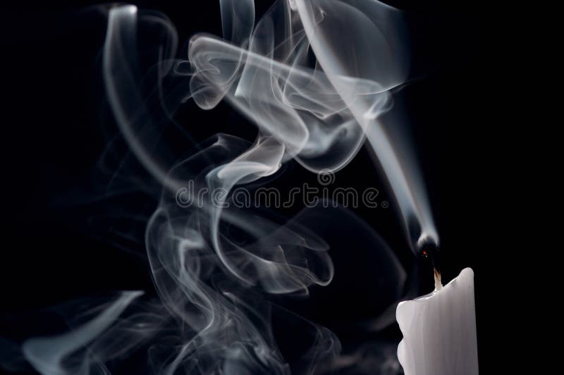 Blowed out a candle stock photo. Image of puff, wick, candlewick - 2134656