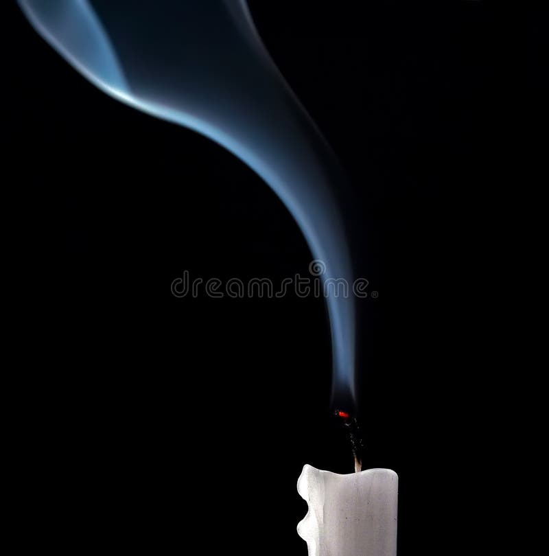Blowed out a candle stock photo. Image of puff, wick, candlewick - 2134656